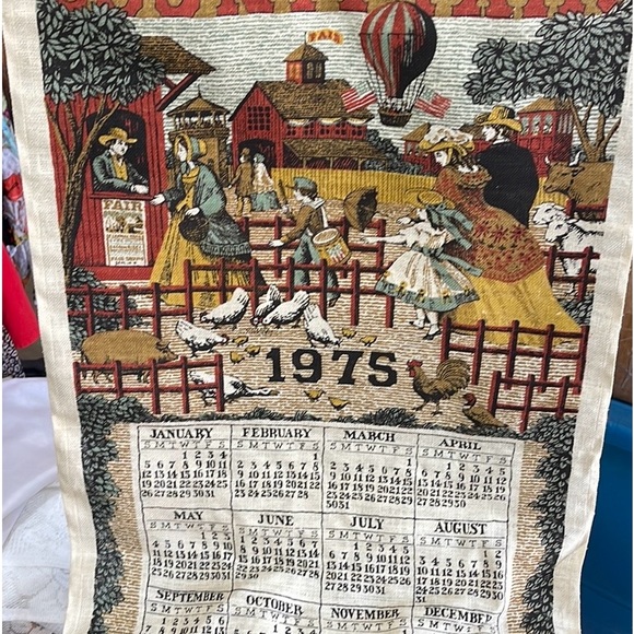 Sewell Jackson | Wall Decor | Vintage 975 Hanging Calendar County Fair ...